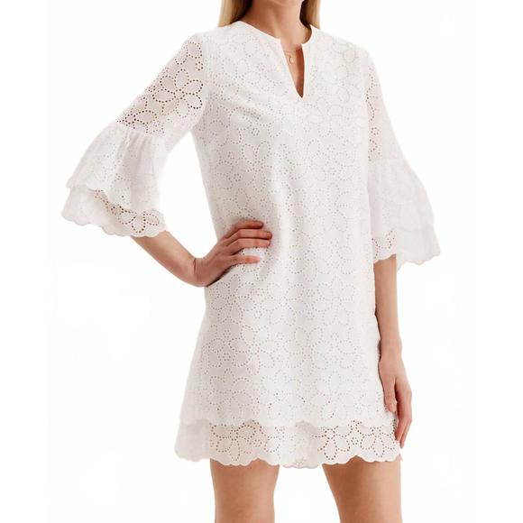 Tyler Boe | Dresses | New Tyler Boe Christa Eyelet Mini Dress In White ...